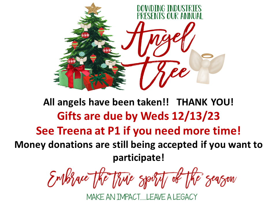 Angel Trees & Paycor Reminders! – Dowding Industries Inc.